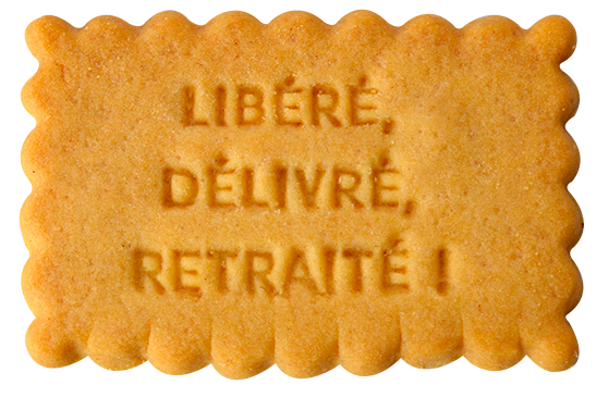 Biscuit liberé, délivré, retraité – cadeau départ retraite 🎁 – Shanty ...